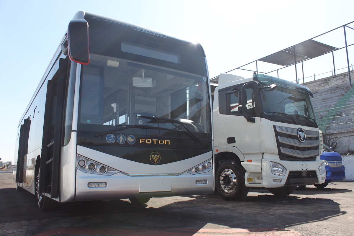 FOTON muestra vehículos eléctricos - Revista Alianza Flotillera